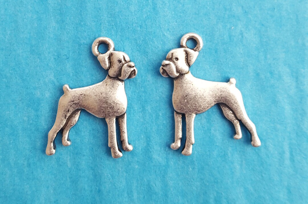 Boxer Dog Charms floppy Ears - Etsy