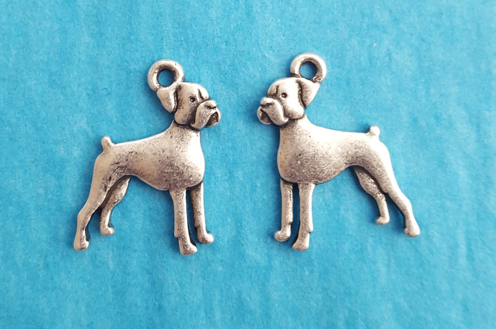 Boxer Dog Charms floppy Ears - Etsy