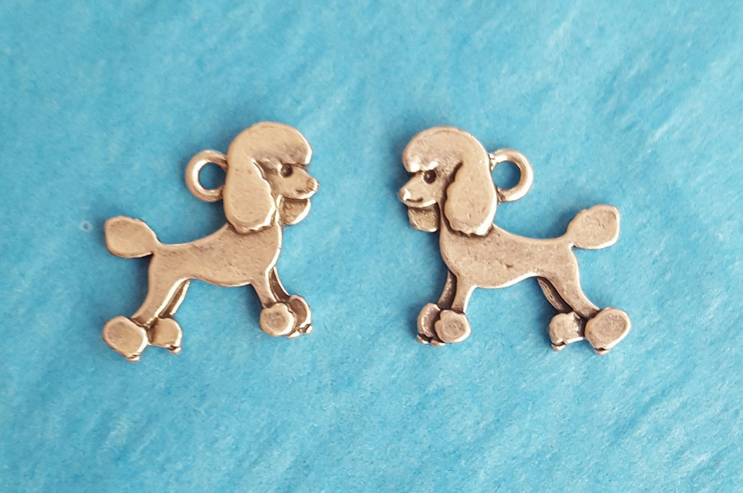 Poodle Dog Charms - Etsy