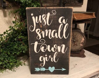 Small Town Sign - Etsy