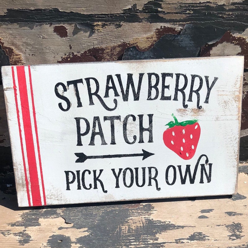 Strawberry Signs - Etsy