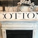 Cotton Sign / You Pick Size /farmhouse Sign / Hand Painted Distressed ...