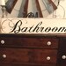 Farmhouse Bathroom Sign / Rustic Hand Painted Wall Decor / | Etsy