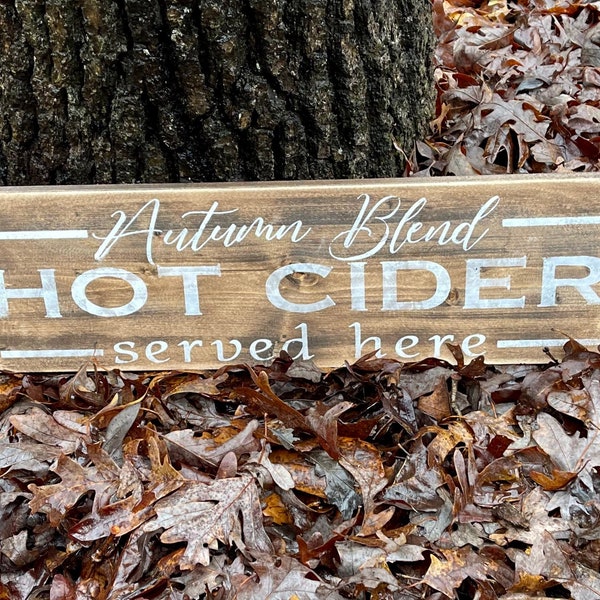 Hot Apple Cider Bar Sign - Etsy