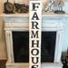 Vertical farmhouse sign / Huge Farmhouse sign / 4 ft / large | Etsy