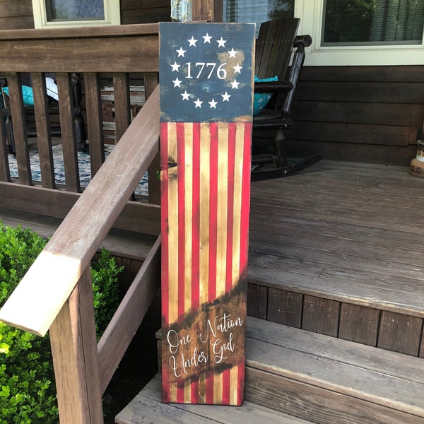 Patriotic Porch Sign - Etsy