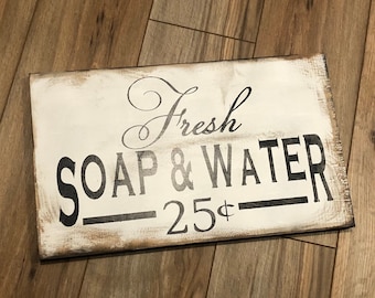 Vintage Soap Sign | Etsy