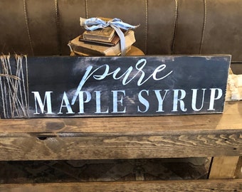 Maple Syrup Signs | Etsy