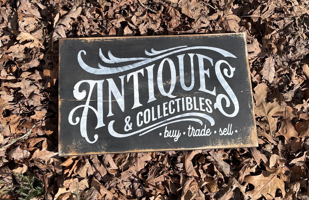 Farmhouse Antiques Sign / Vintage Sign / Antiques Sign / Rustic Sign ...