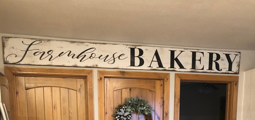 Farmhouse Bakery Sign / Bakery Sign / Farmhouse Sign / Distressed ...
