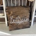 Distressed Bathroom Sign / Please Seat Yourself Sign / Farmhouse ...