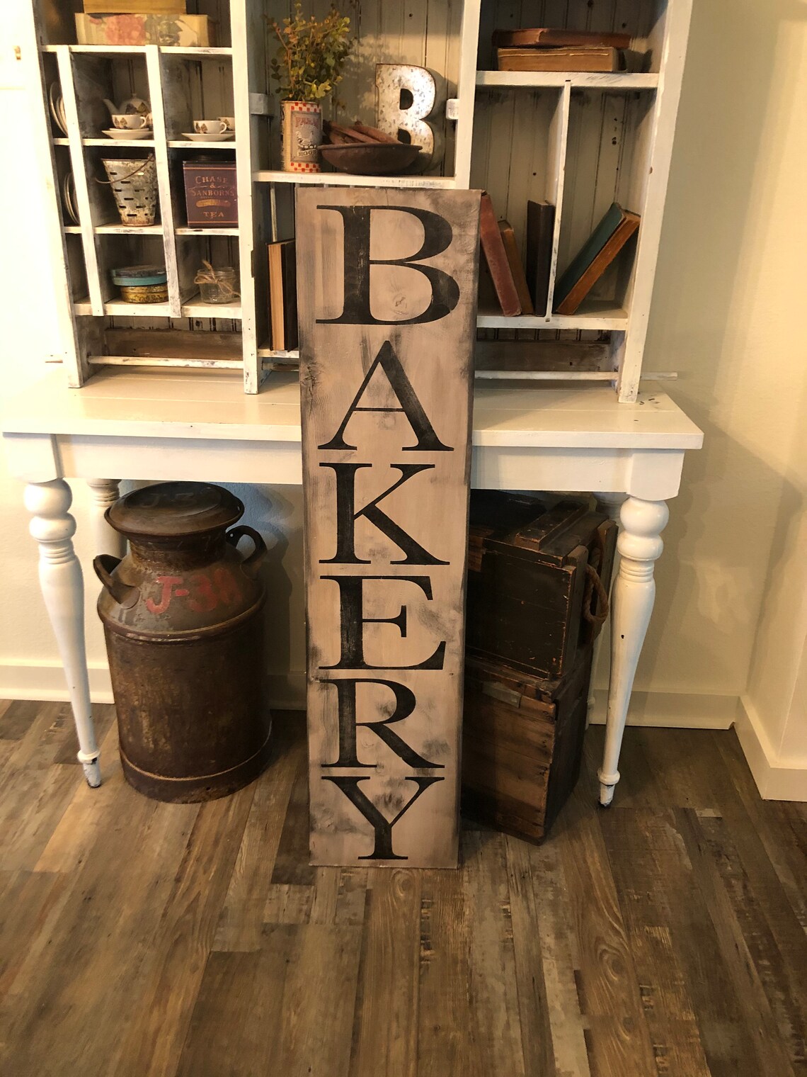 Huge Bakery Sign / Vintage Farmhouse Sign / Rustic Wall Decor | Etsy