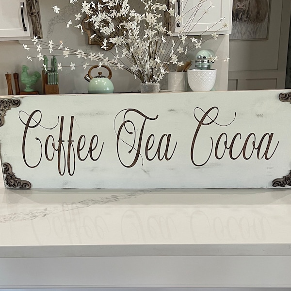 Wooden Tea Sign - Etsy