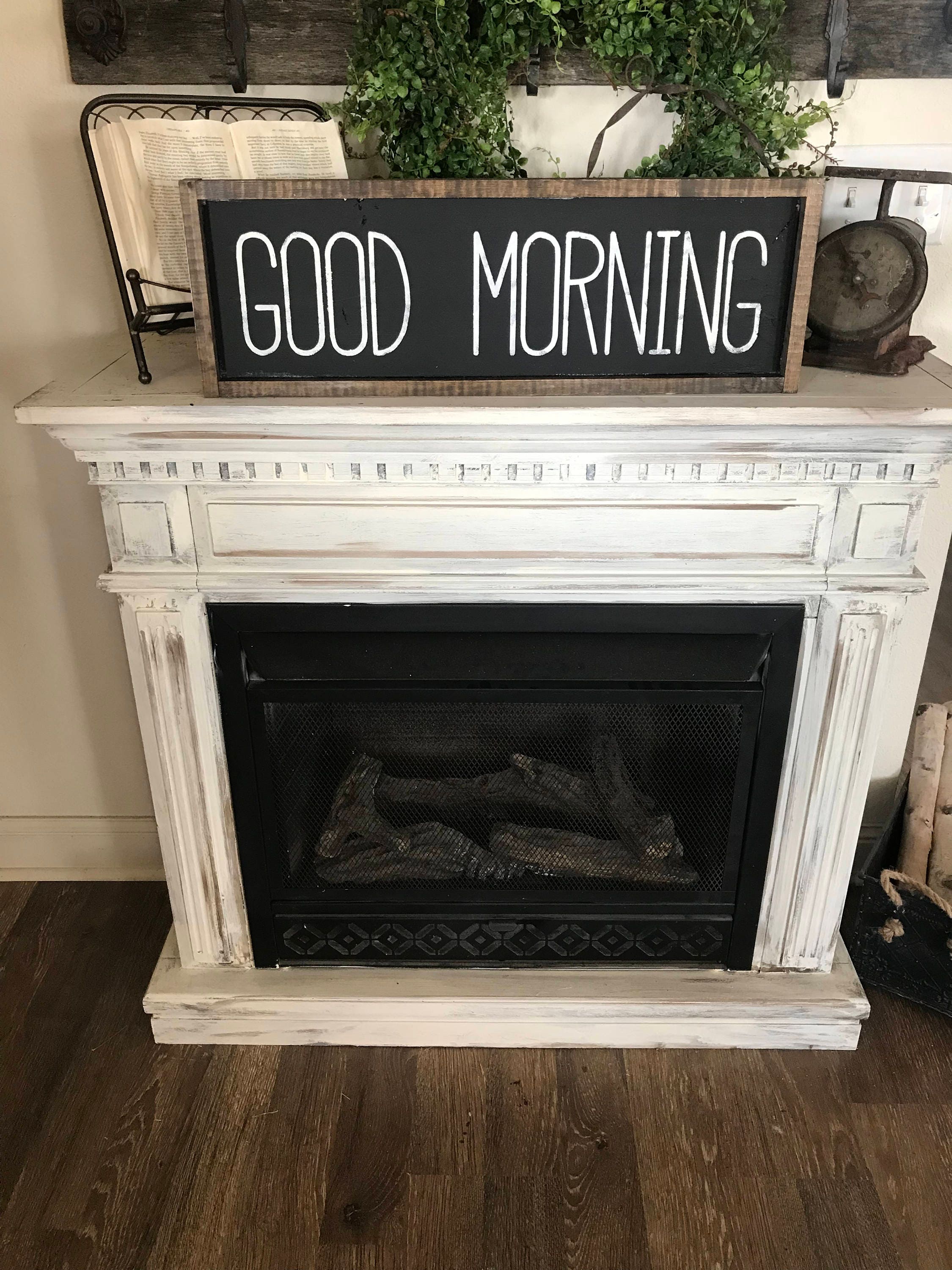 Good Morning Sign / Farmhouse Wall Decor / Bathroom Sign / - Etsy