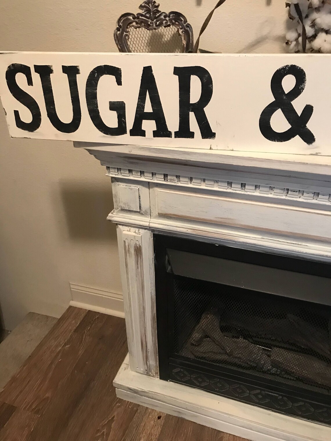 Large Sugar & Cream Sign / Kitchen Sign / Farmhouse Decor / - Etsy