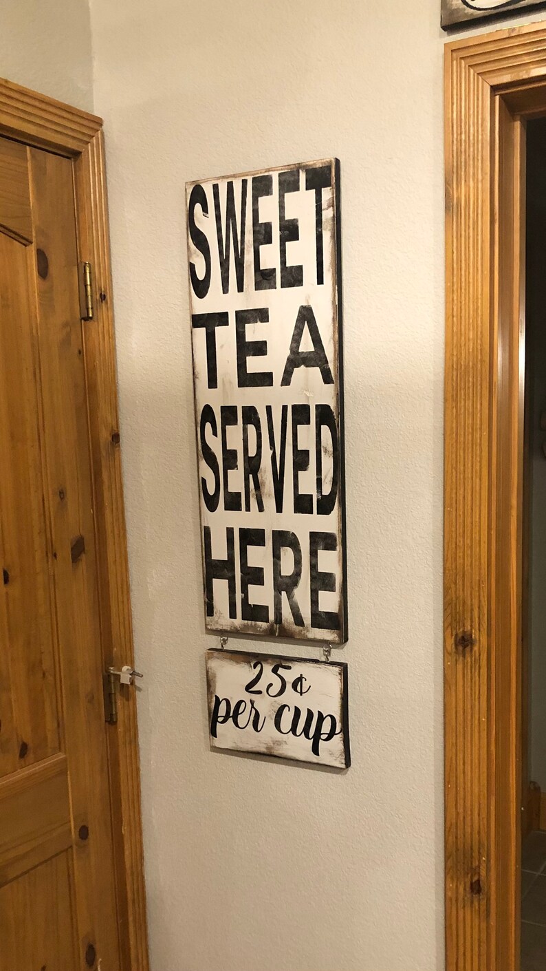 Large Sweet Tea Sign / Sweet Tea Served Here Sign / Farmhouse - Etsy