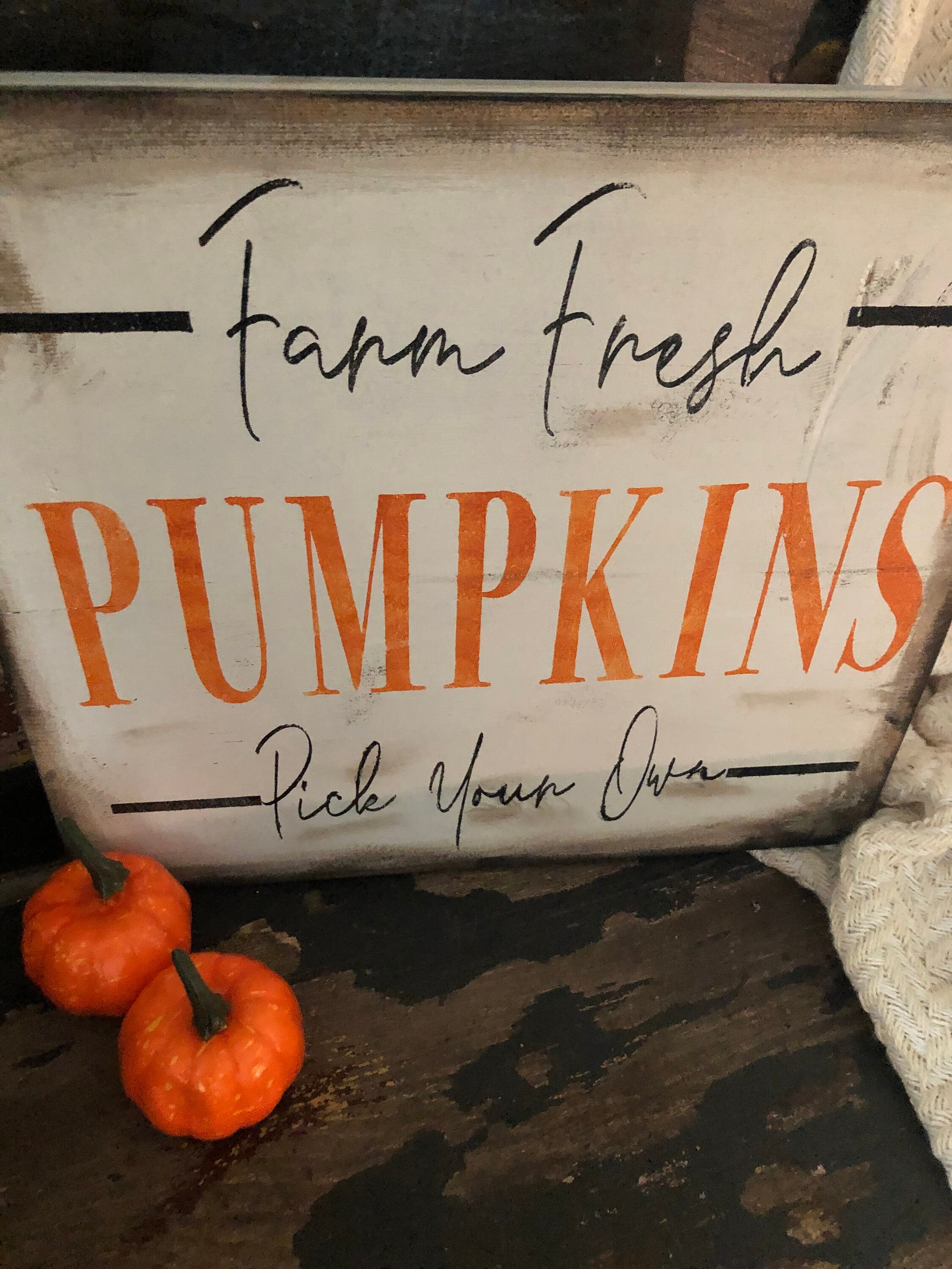 Farmhouse sign / pumpkin sign / fall sign / pumpkin decor / | Etsy