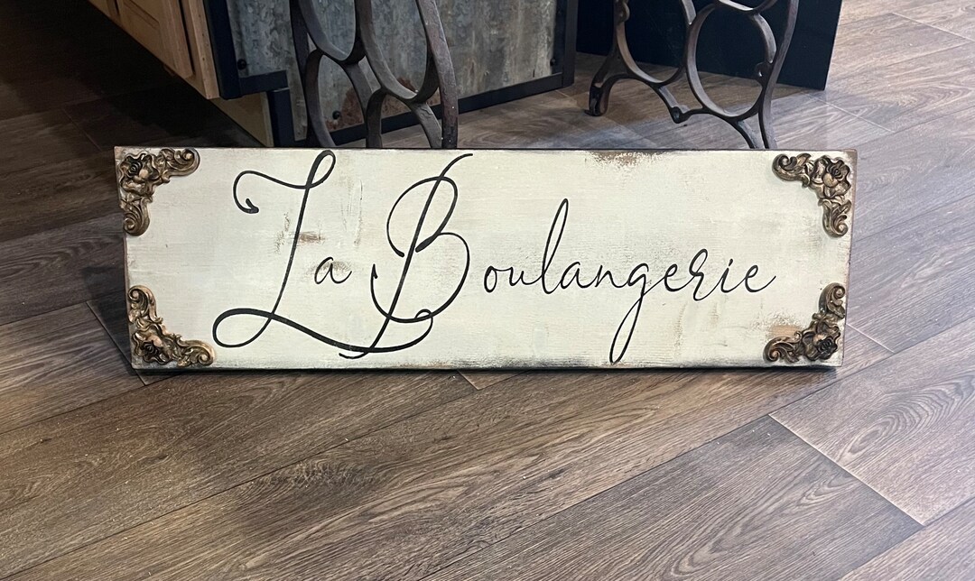 Farmhouse Sign / Boulangerie Sign / Rustic Farmhouse Sign / French ...