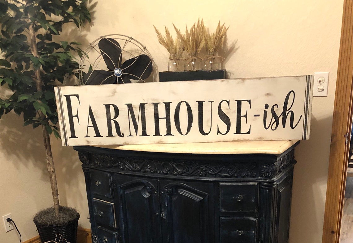 Huge Farmhouse Sign / Farmhouse Wall Decor / Distressed - Etsy