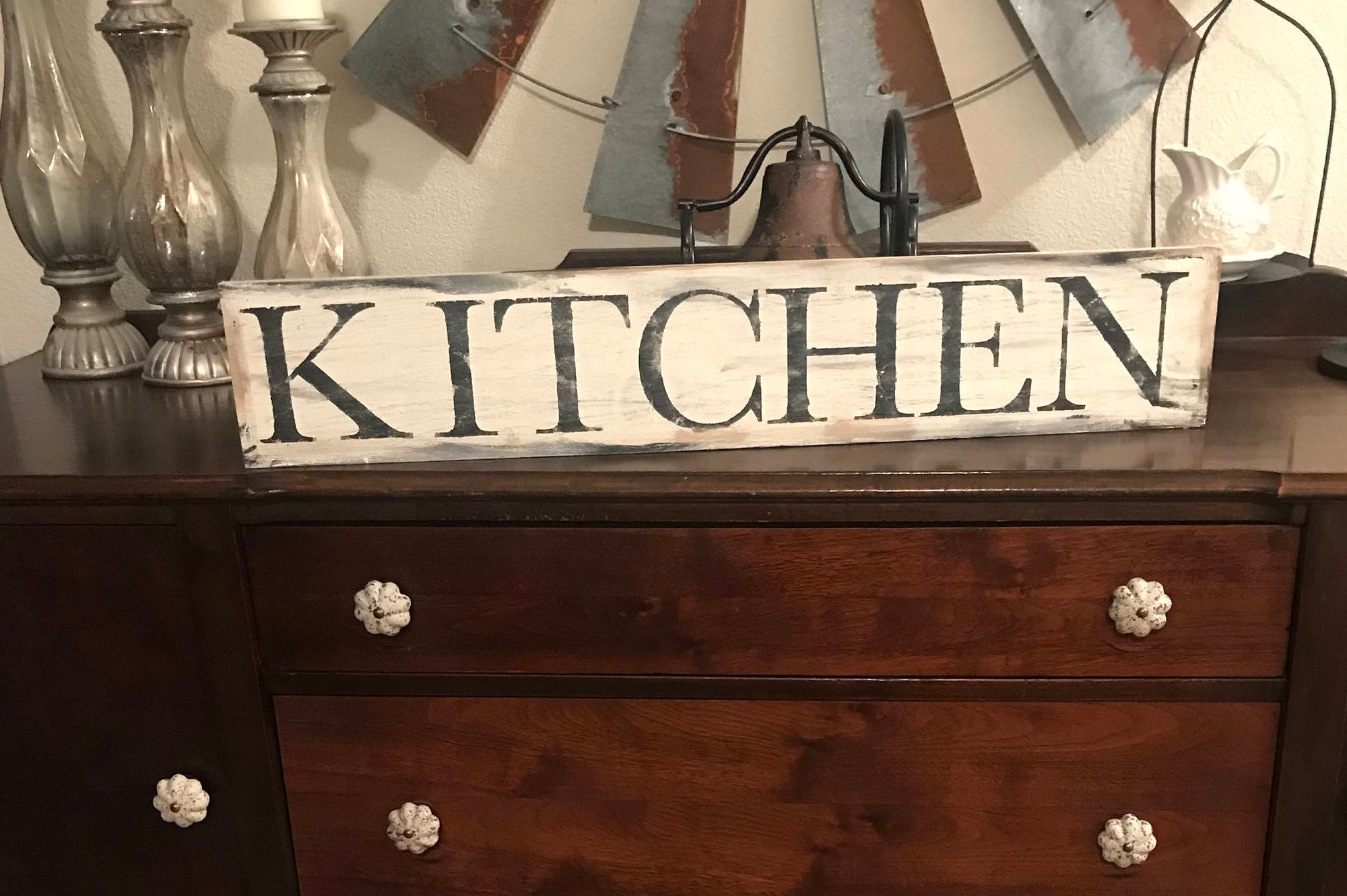 Kitchen Sign / Rustic Kitchen Decor / Large Kitchen Sign / - Etsy