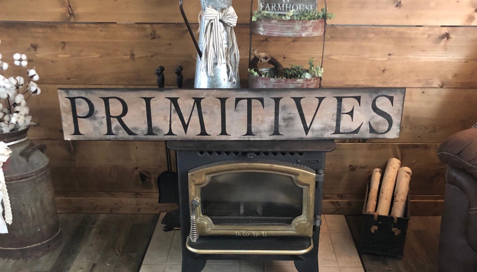 Hand Painted Primitives Sign: Rustic Farmhouse Wall Decor - Etsy