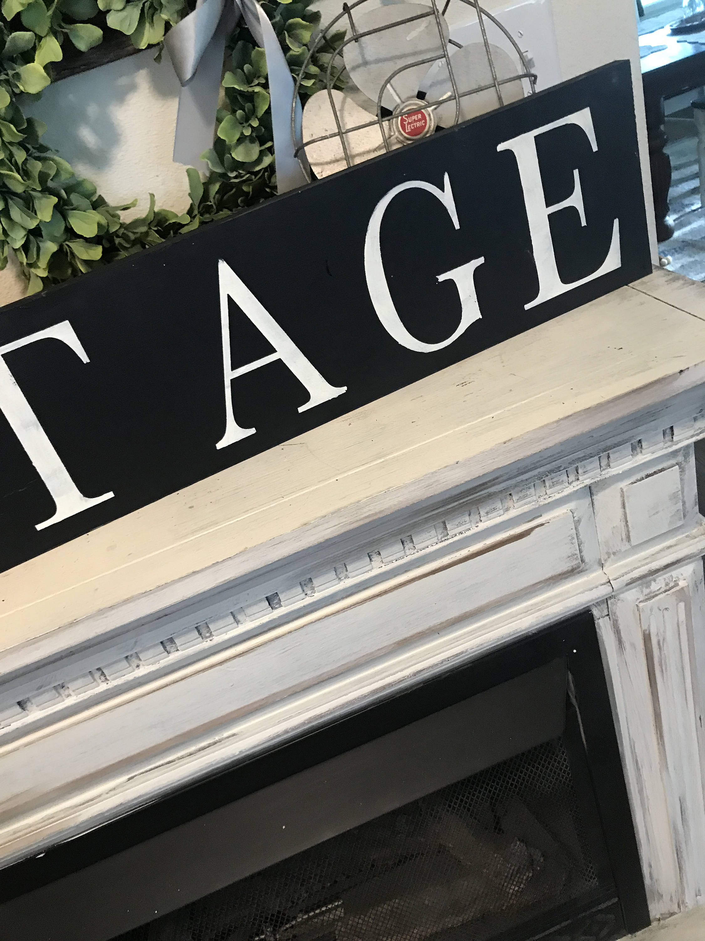 Large Vintage Sign / Hand Painted Wood Sign / Antique Sign / Farmhouse ...