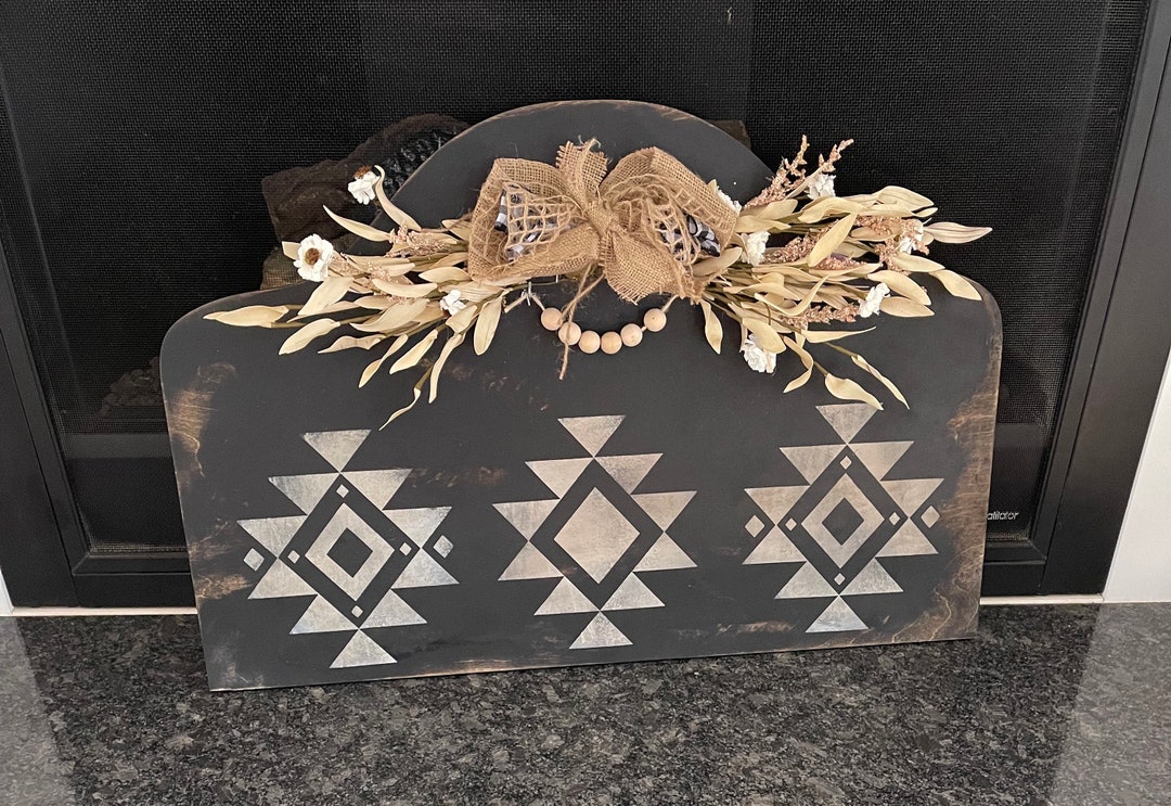 Ready to Ship / Large Rustic Sign / Aztec Decor / Western Sign ...