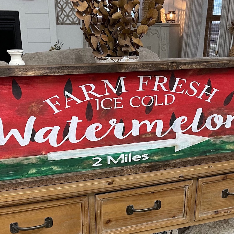 Watermelon Sign - Etsy