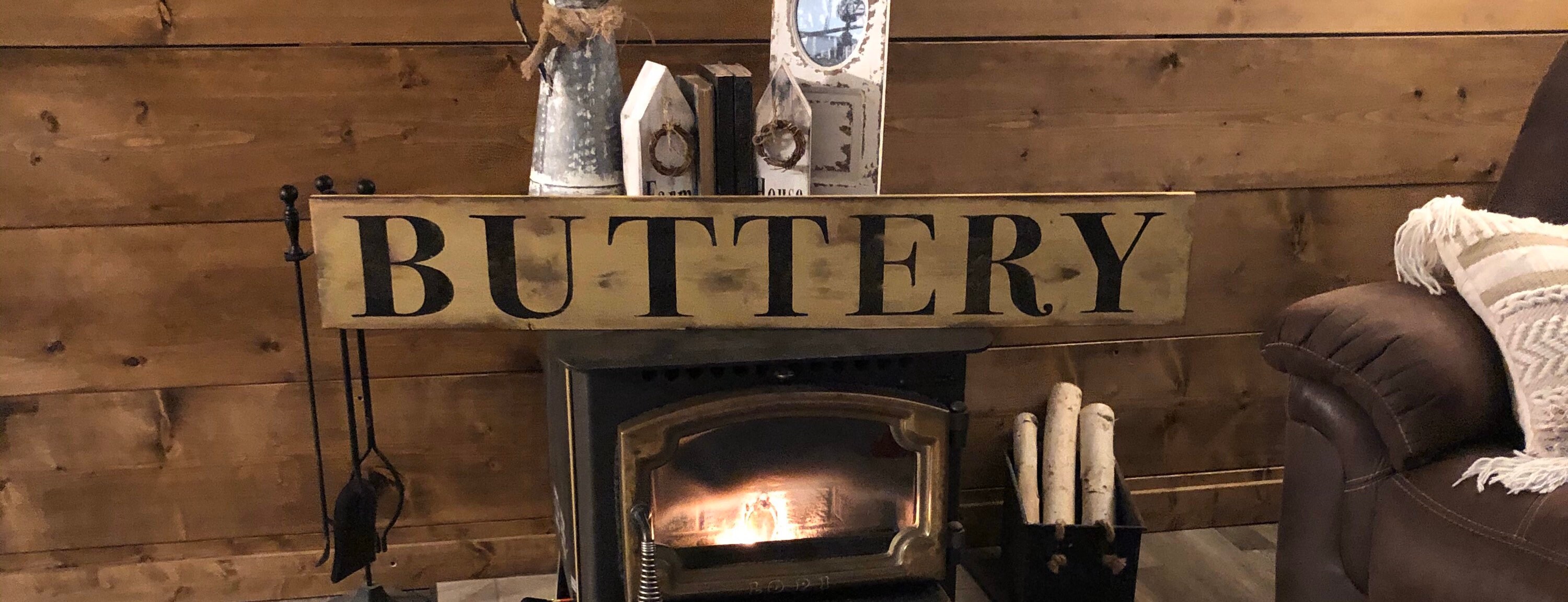Buttery Sign / Farmhouse Sign / 4 Ft Primitive Sign / | Etsy