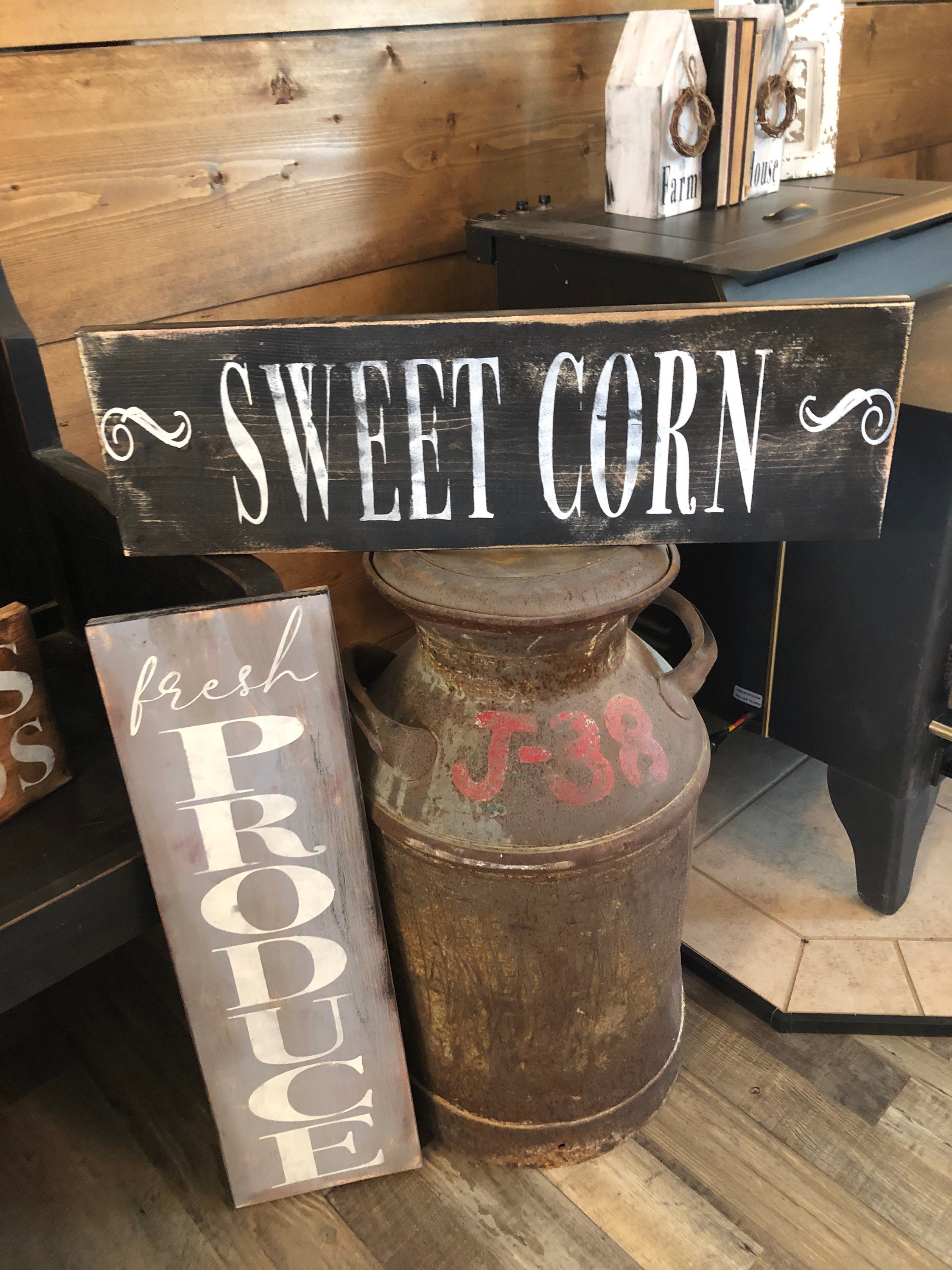 Sweet Corn Sign / Farmhouse Signs / You Pick / Sweet Corn Sign | Etsy