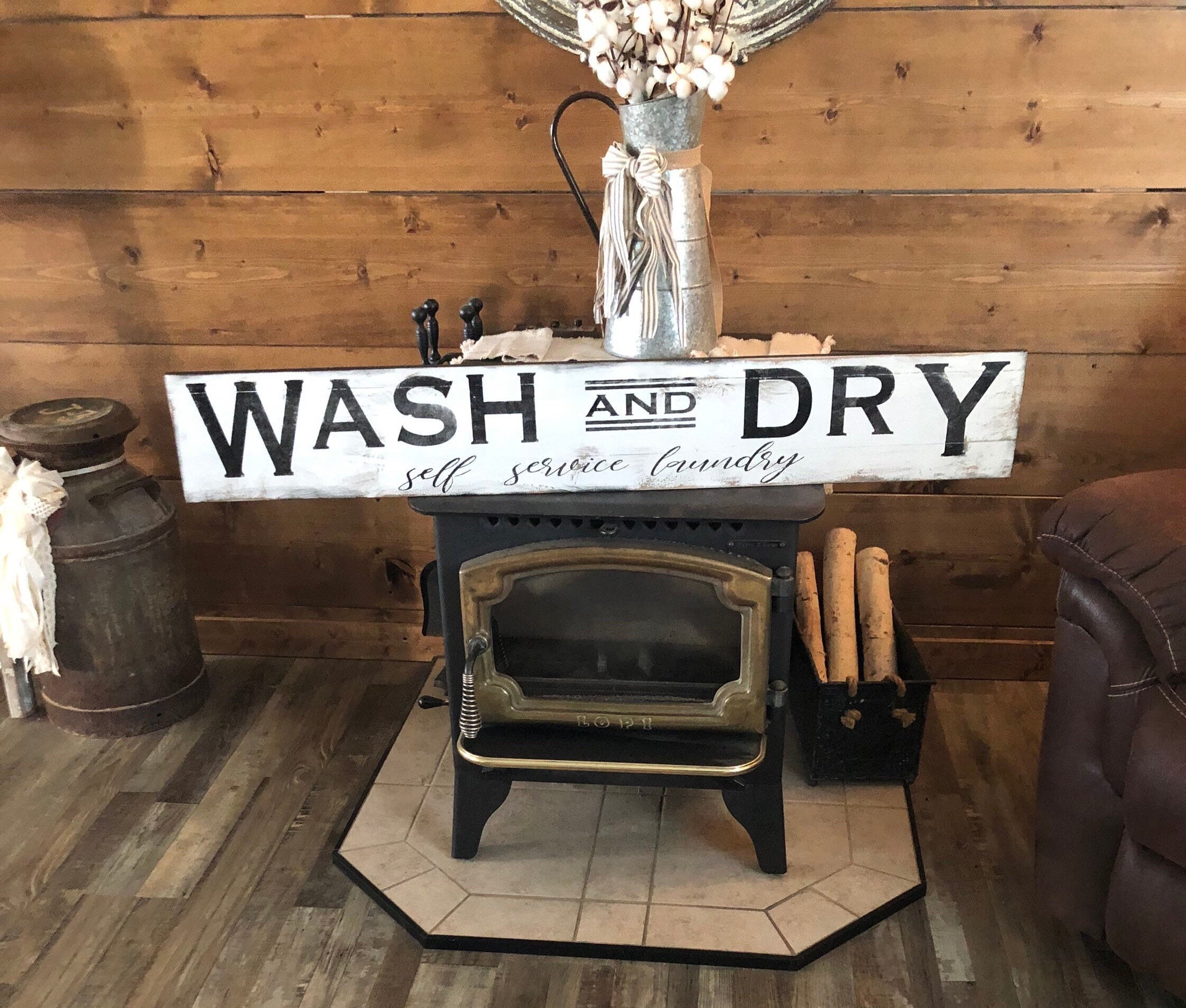 Large Wash Sign /laundry Sign / Rustic Laundry Sign / Wash and - Etsy
