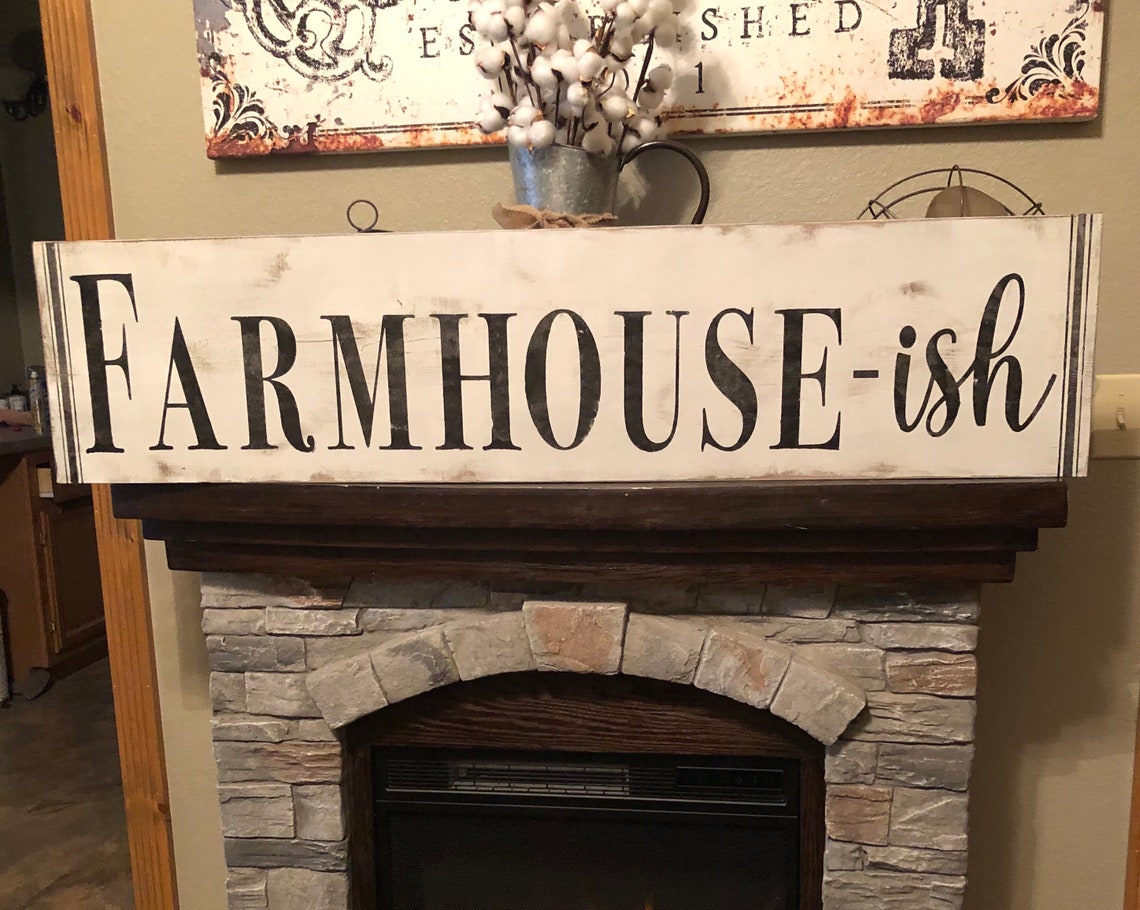 Huge Farmhouse Sign / Farmhouse Wall Decor / Distressed - Etsy