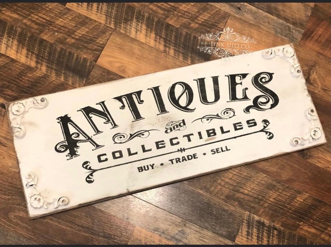 Antiques And Collectibles Sign