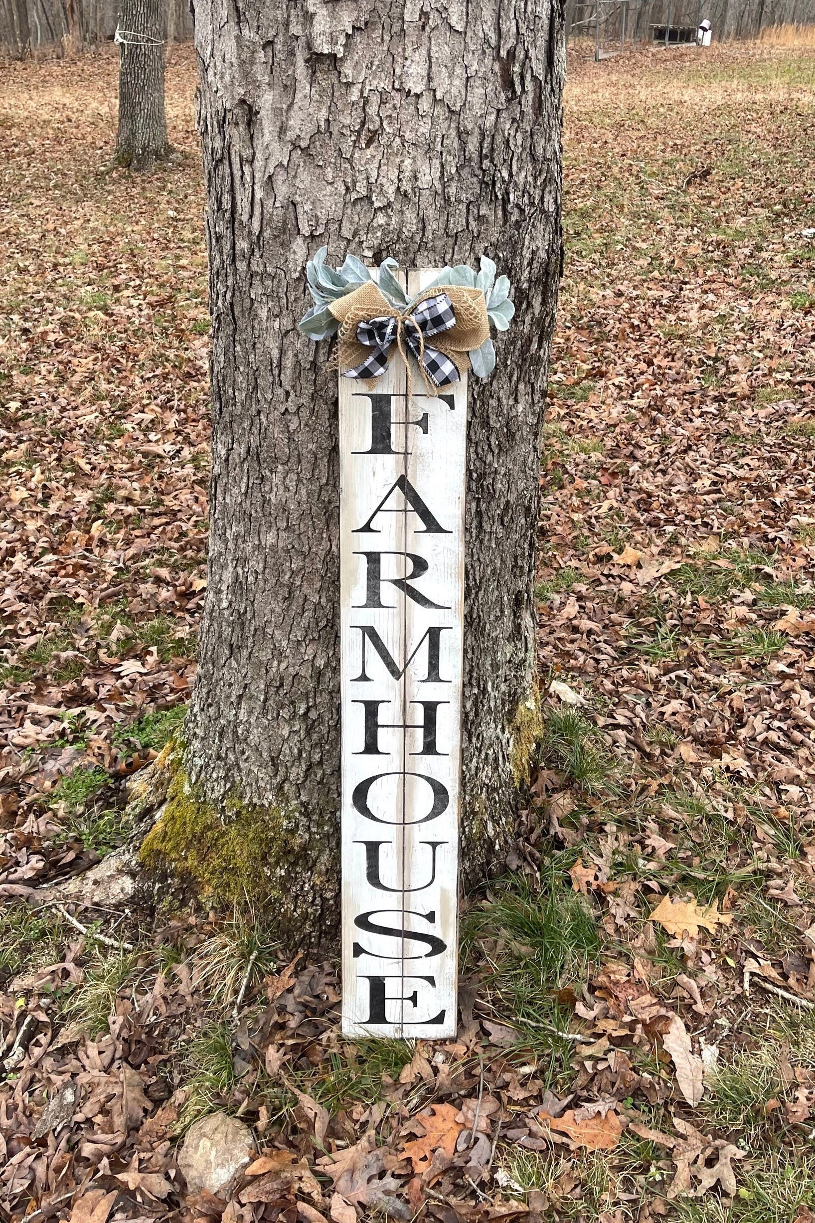 Vertical Farmhouse Sign / Farmhouse Welcome Sign / Leaner Sign | Etsy