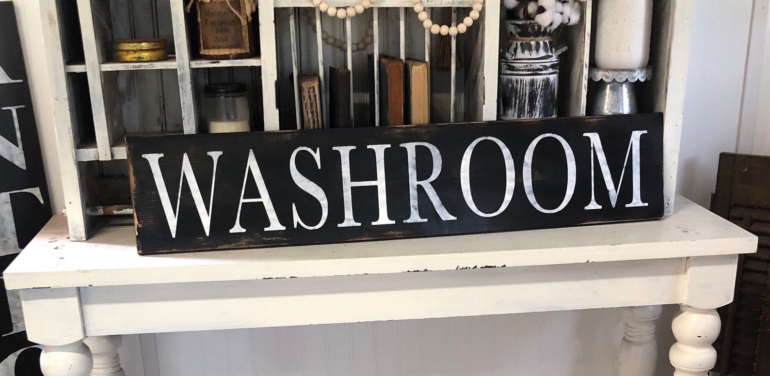 Washroom Sign / Laundry Sign / Rustic Laundry Sign / Wash and Dry Sign ...