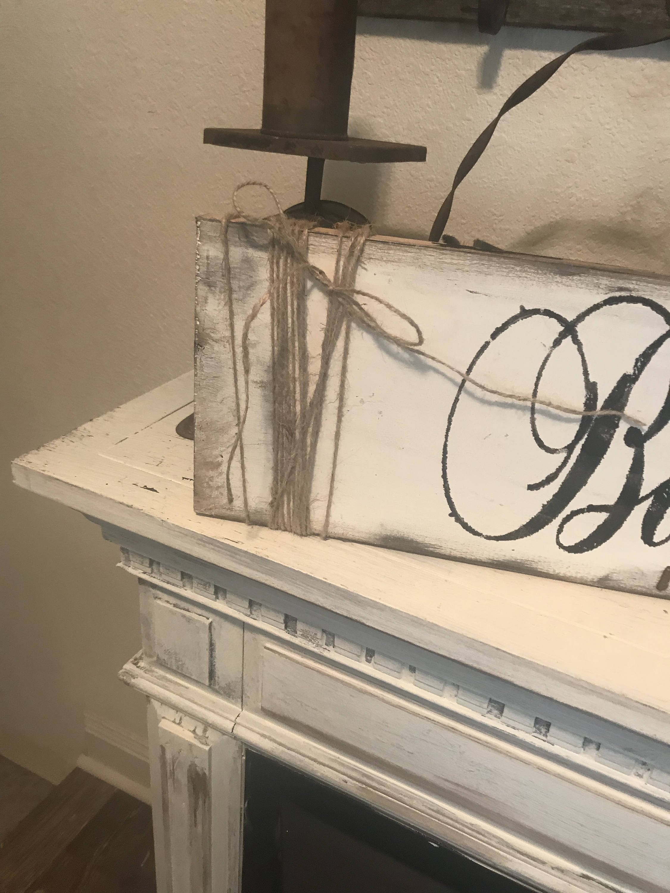 Farmhouse Bathroom Sign / Rustic Hand Painted Wall Decor / Distressed ...