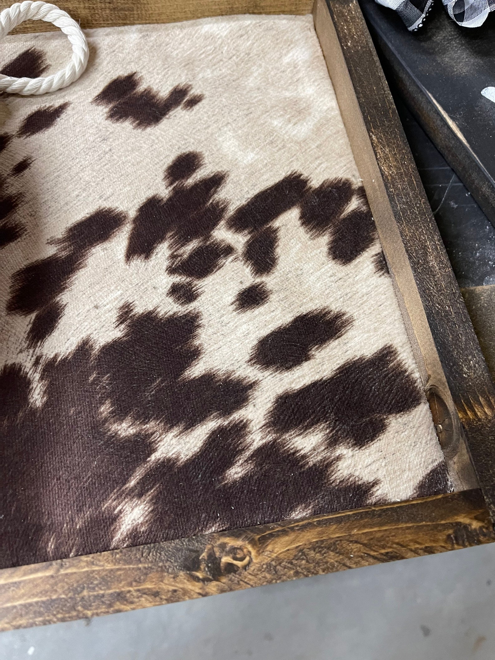 Customizable Faux Cowhide Sign / Cow Sign / Painted Wood Sign - Etsy