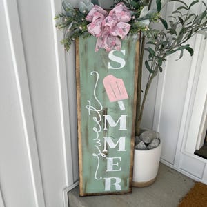 Summer Sign / Popsicle Sign / Sweet Summer Sign / Farmhouse Sign ...