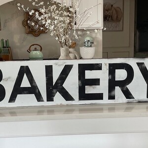 Large Bakery Sign / Farmhouse Bakery Sign / Rustic Hand Painted Sign ...