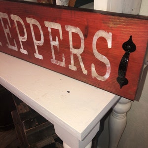 Vintage Sign / Tomatoes and Peppers Sign / Farmhouse Sign / Farmers ...