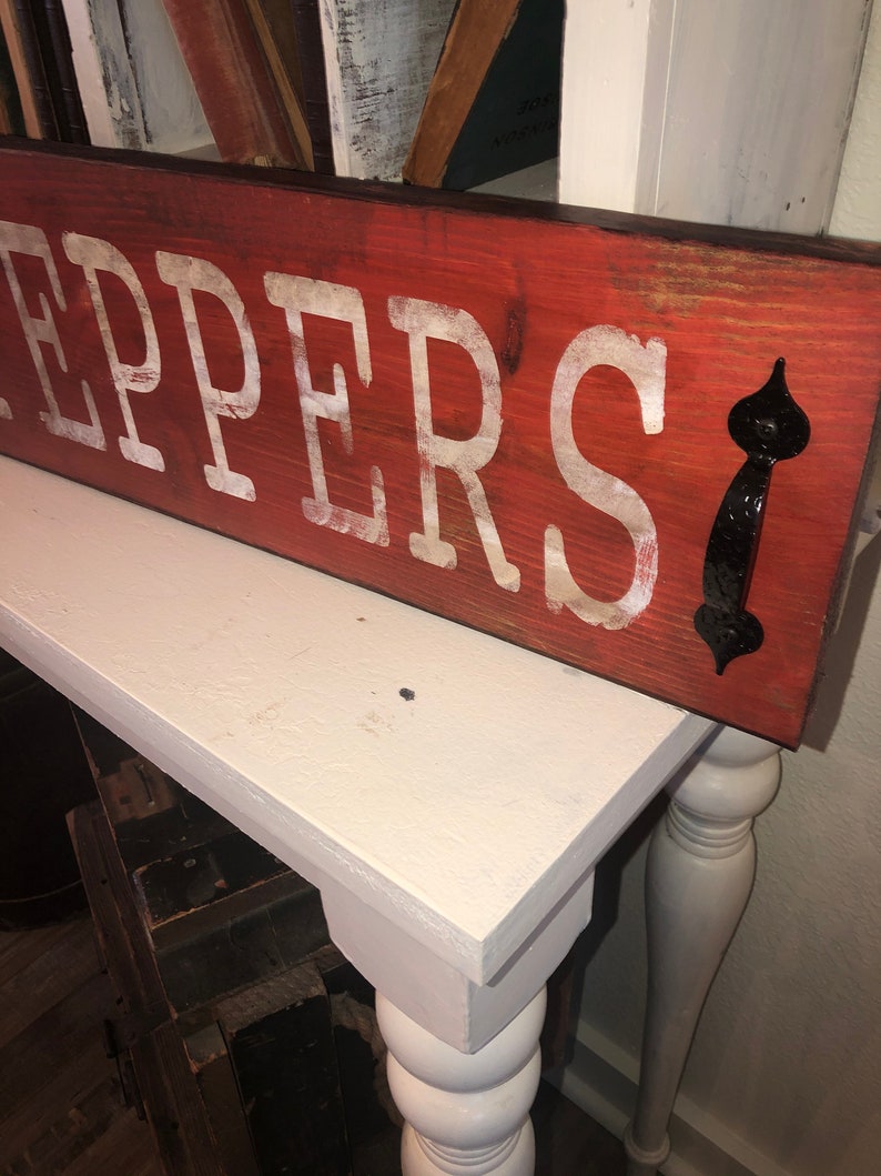 Vintage Sign / Tomatoes and Peppers Sign / Farmhouse Sign / - Etsy