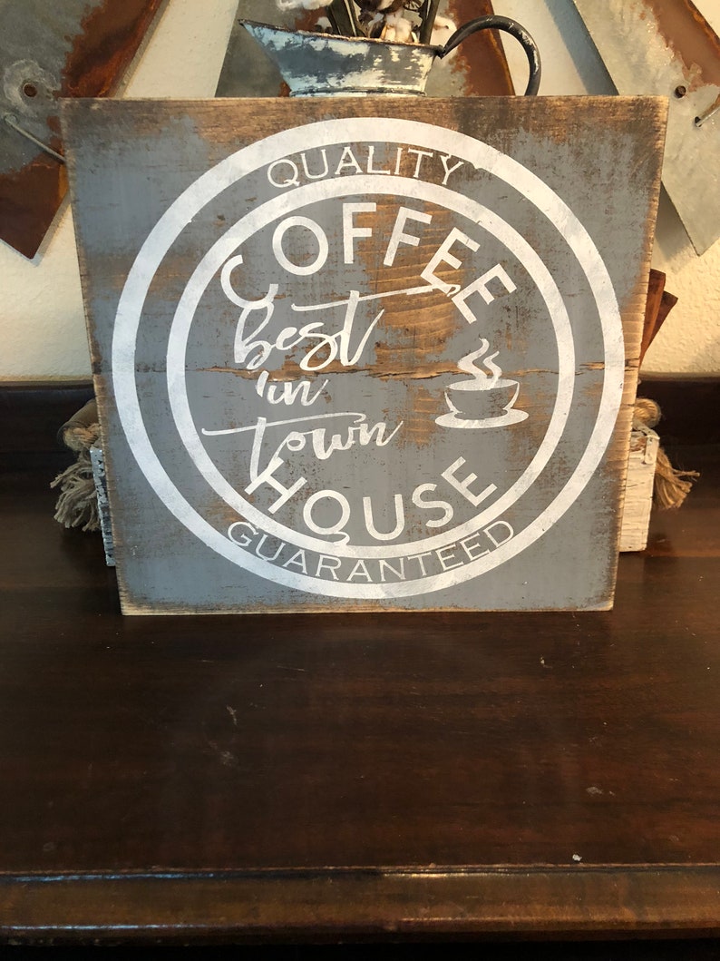 Coffee House Sign / Coffee Sign / Rustic Sign / Farmhouse Wall Decor ...