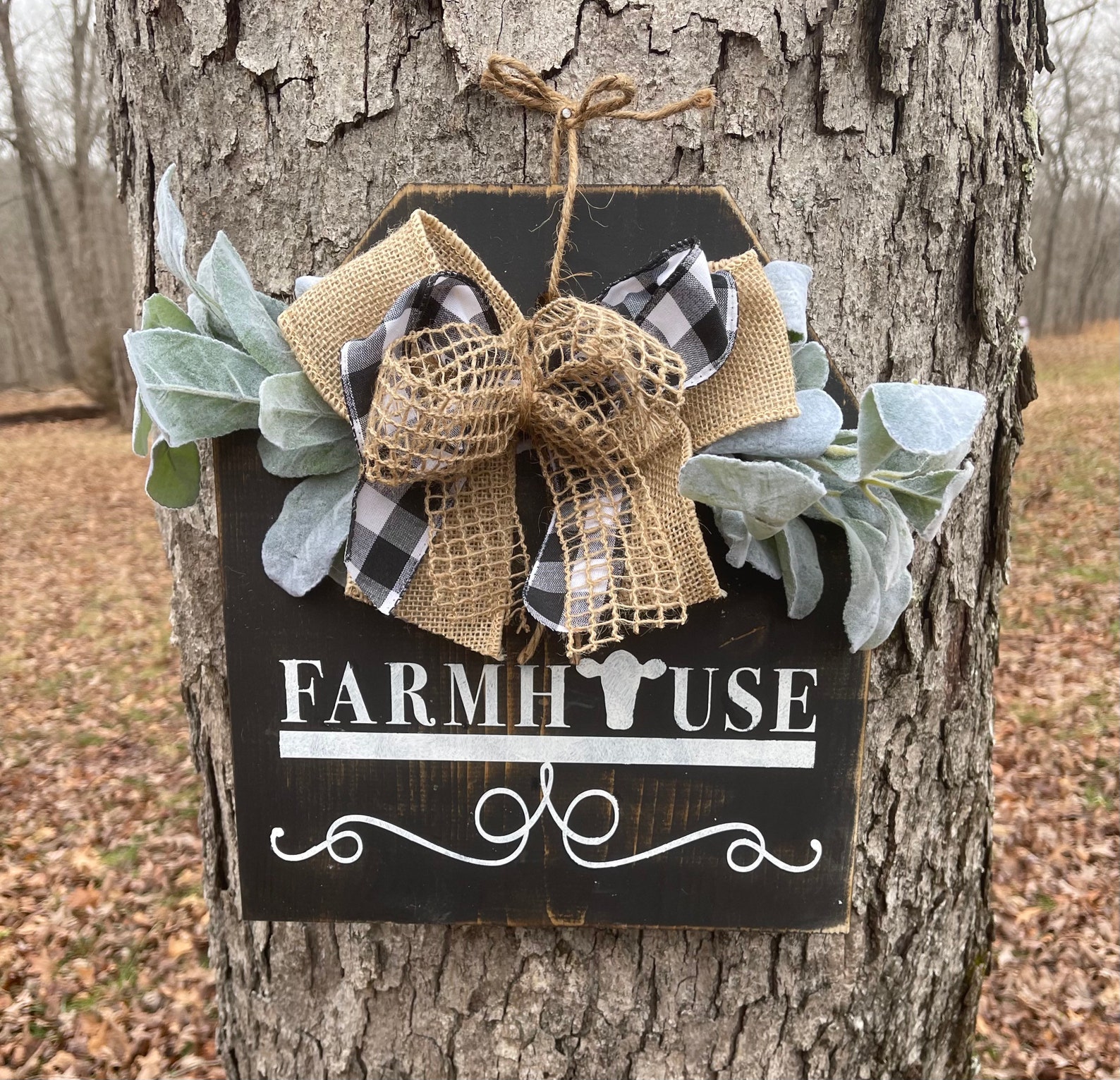Home Tag / Cow Tag Sign / Farmhouse Sign / Door Sign / Lambs - Etsy
