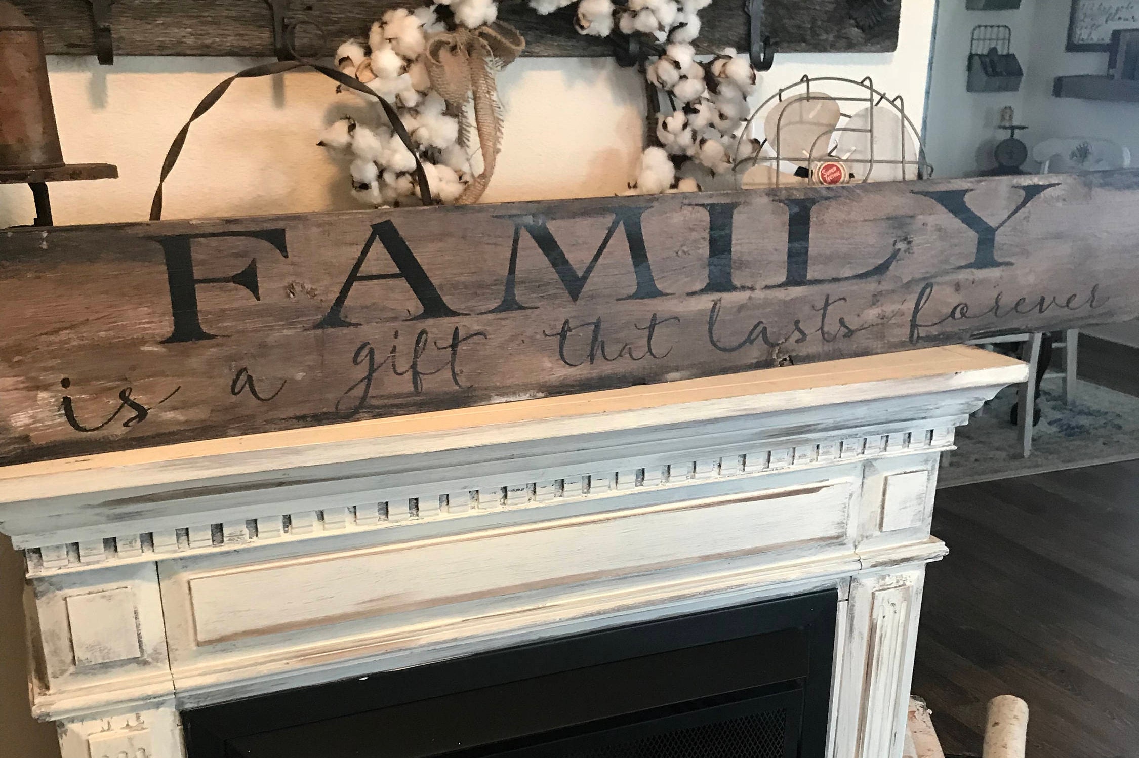 Family is a Gift That Lasts Forever Sign / Huge 4 or 5 Ft Sign | Etsy