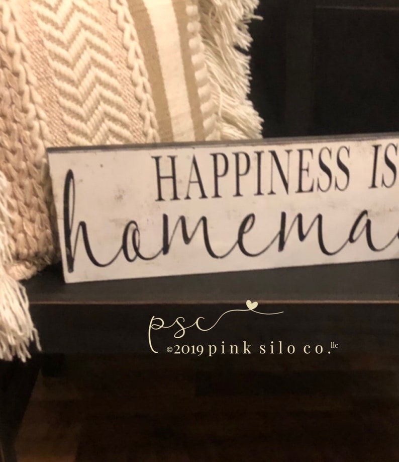 Happiness is Homemade Sign / Kitchen Sign / Cooking Sign / - Etsy