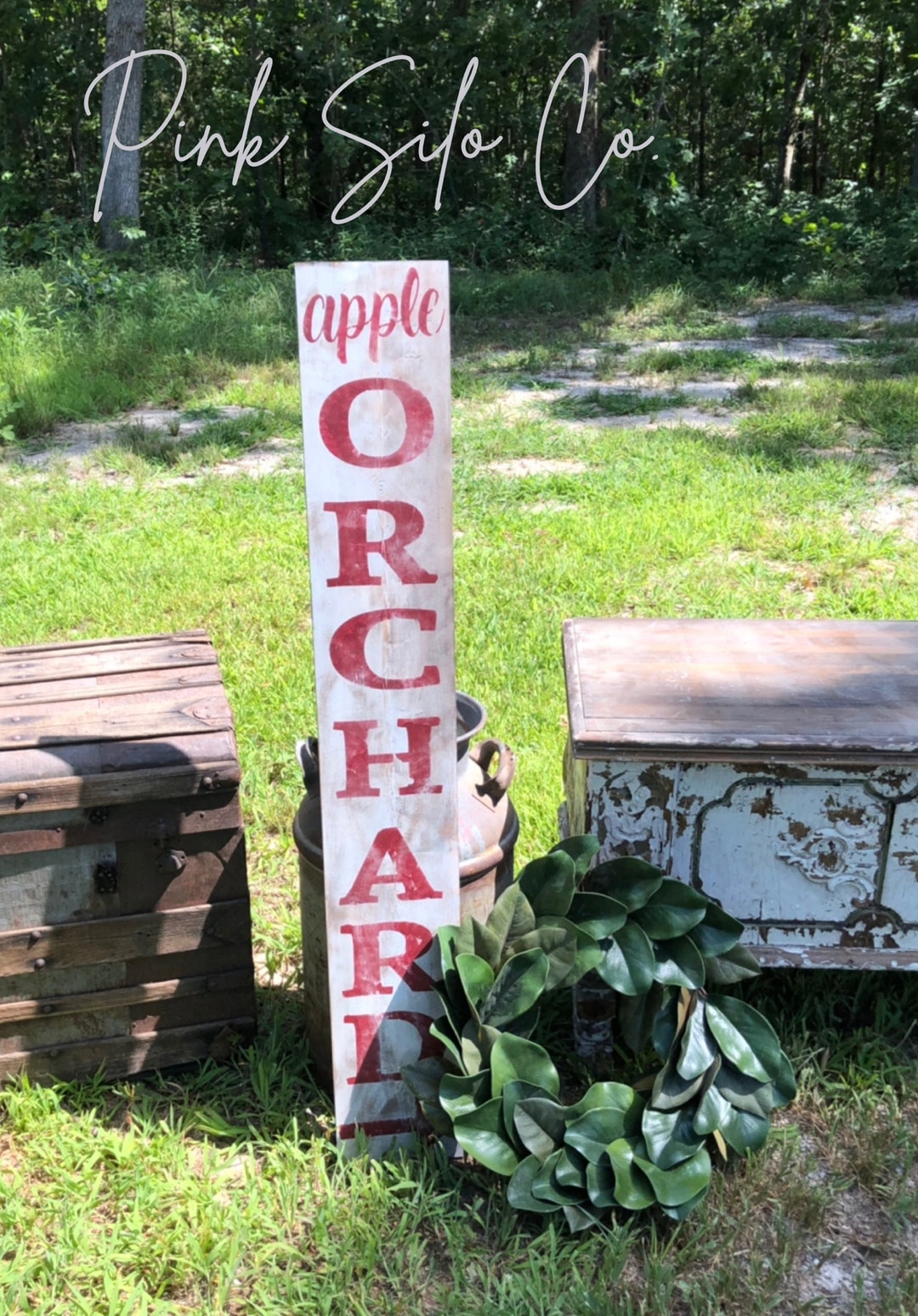 Apple Orchard Sign / Apple Sign / Fall Sign / Farmhouse Sign / Rustic ...