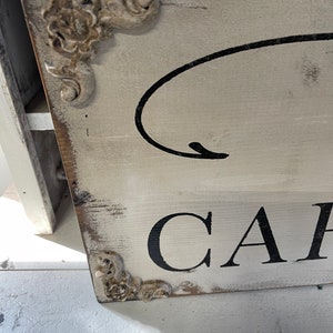 Farmhouse Sign / French Cafe and Bakery Sign / Rustic Farmhouse Sign ...