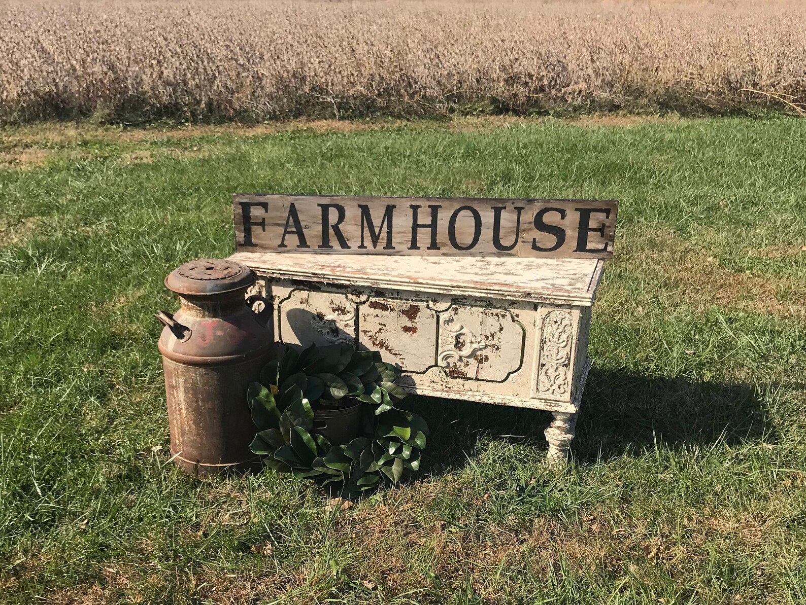Large Farmhouse Sign /rustic/ Large Sign / Distressed /kitchen /wall ...