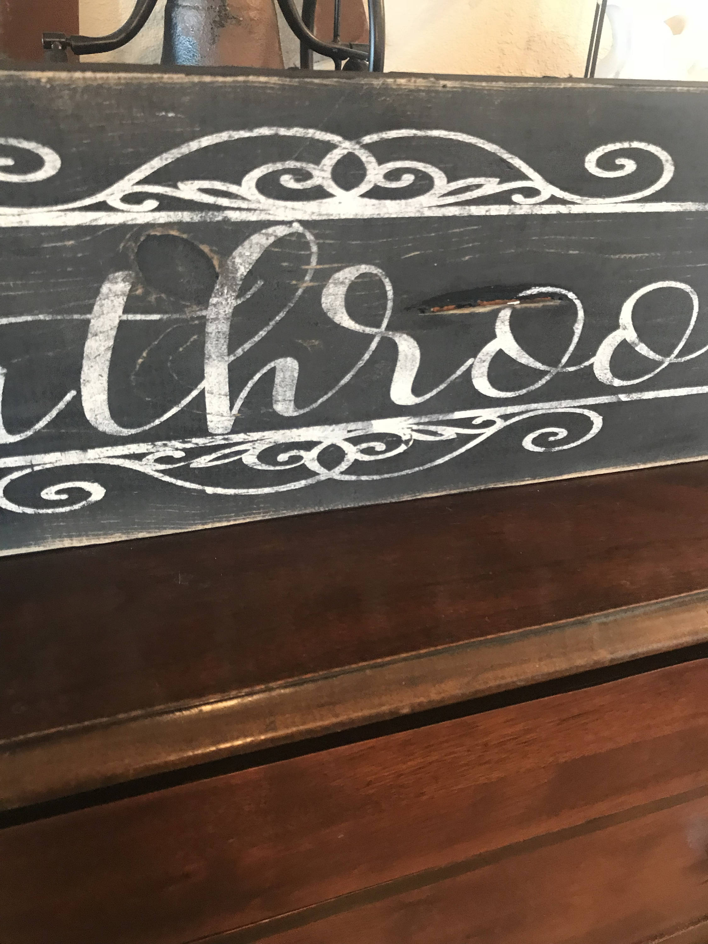 Farmhouse Bathroom Sign / Rustic Hand Painted Wall Decor / - Etsy