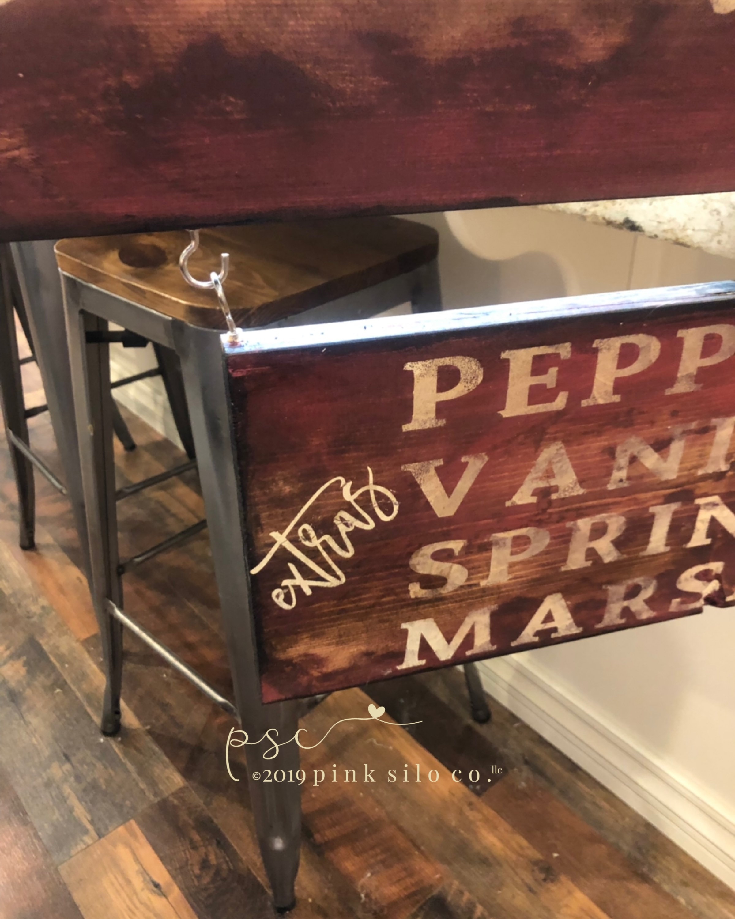 Large Cocoa Bar Sign / 2 Piece Set / Hot Cocoa Sign / Peppermint Cocoa ...